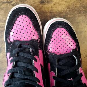 Punk Rose | Shoes | Punk Rose Pink Black High Top 8s 90s Lightning Mesh ...